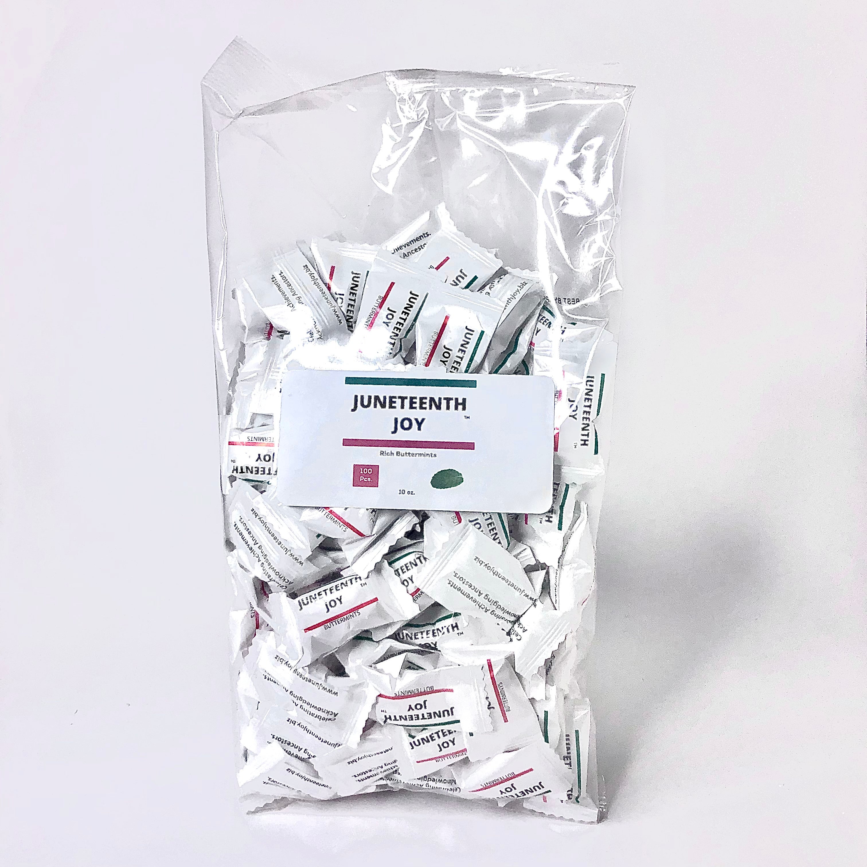 JUNETEENTH JOY ® Individually Wrapped Butter Mints 10 oz. (100/bag ...